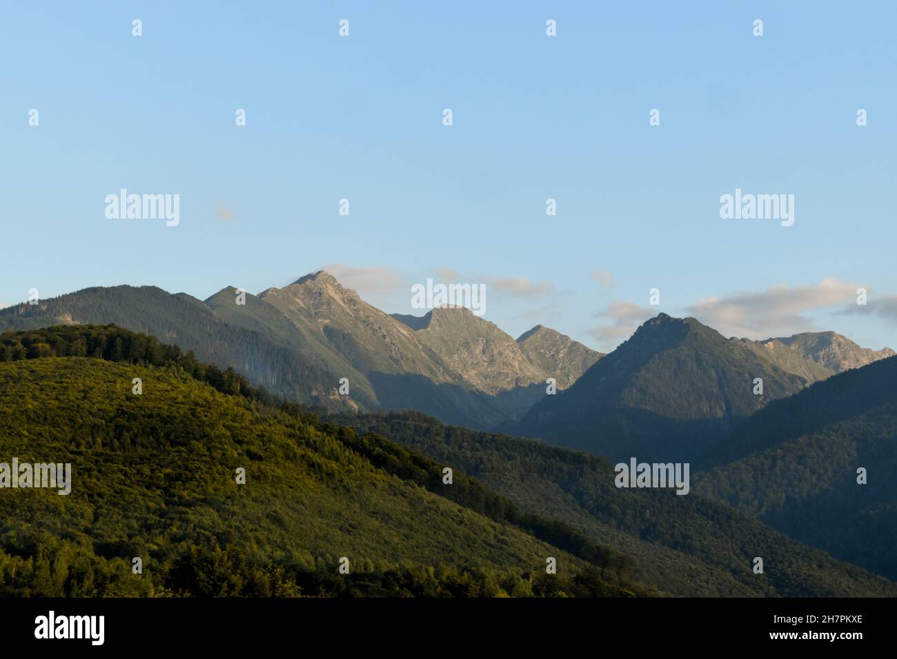 Aerial view of the Fagarasi Mountains, Romania Stock Photo - Alamy