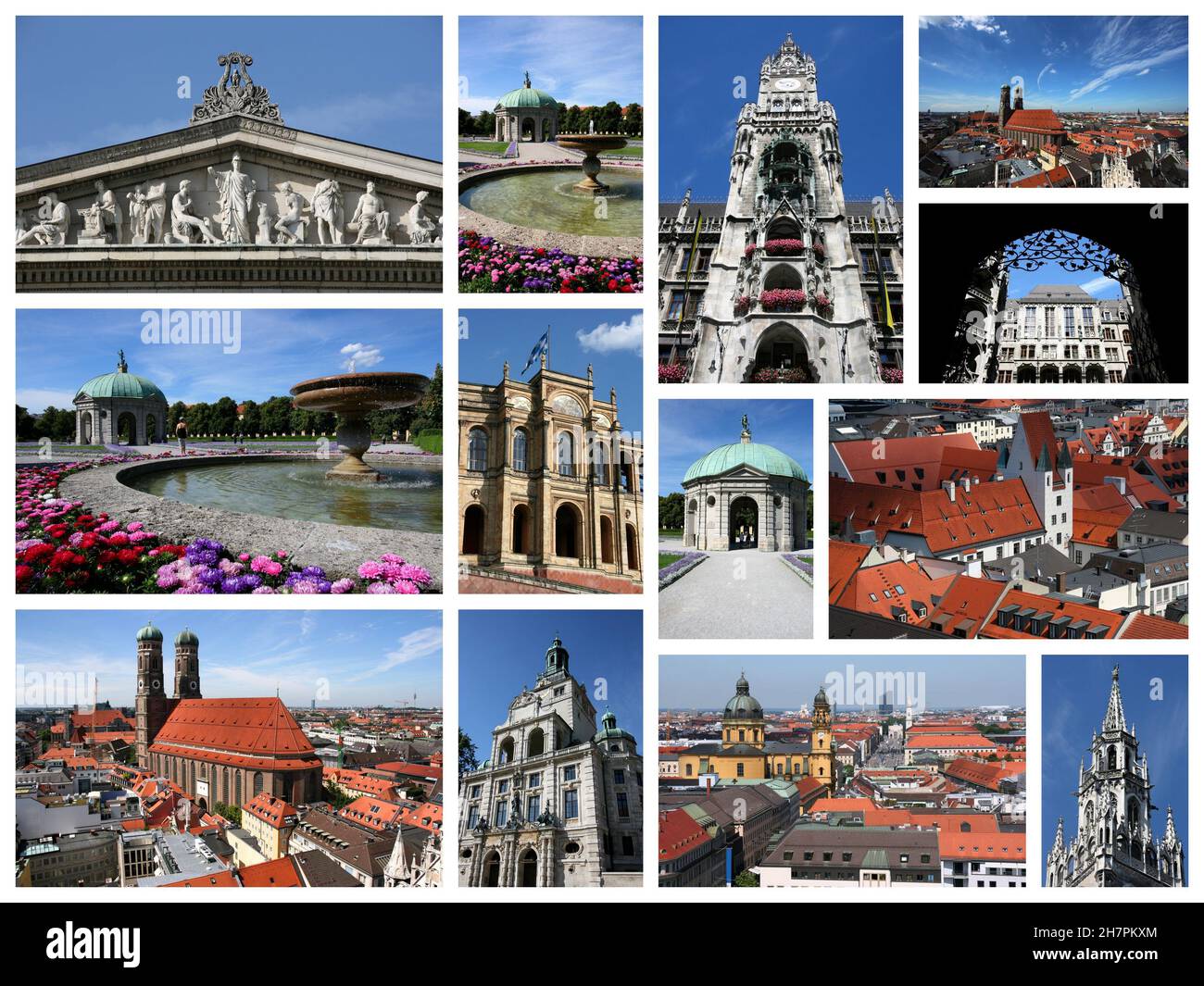 Munich Germany travel photo collage - images collection Stock Photo - Alamy