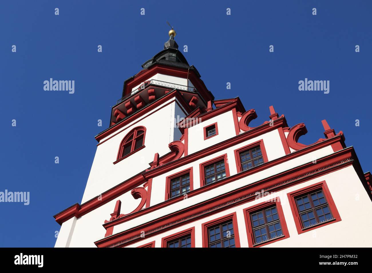 Chemnitz city, Germany (State of Saxony). Neumarkt square landmark ...