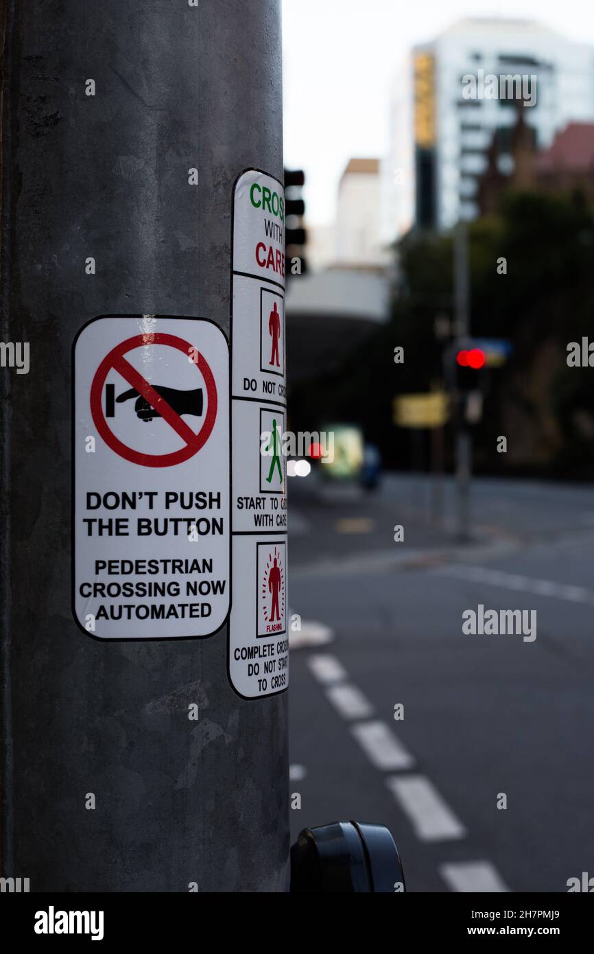 Stickers on traffic signs hi-res stock photography and images - Alamy