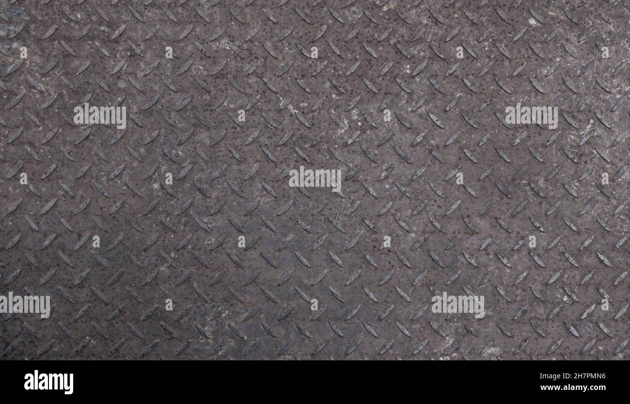 Background texture of gray industrial anti slip embossed metal steel ...