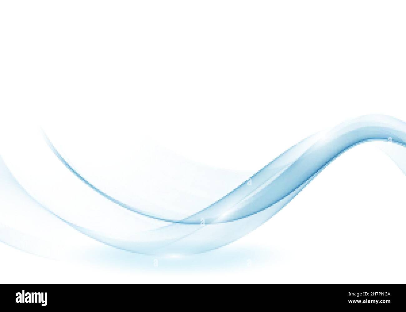 Vector blue color abstract wave design element. Blue stream transparent vector wave Stock Vector ...