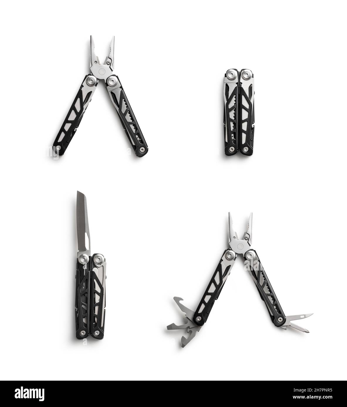 Multi-tools pliers with other tools and knife. Multifunction pliers ...