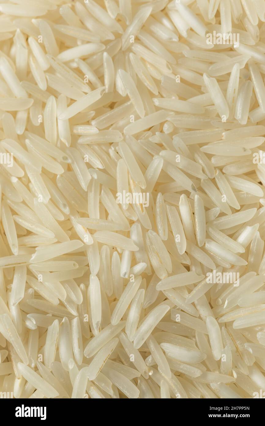 Raw basmati rice background hi-res stock photography and images - Alamy