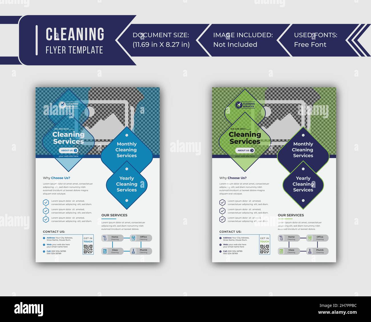 Cleaning service vector template hi-res stock photography and images ...