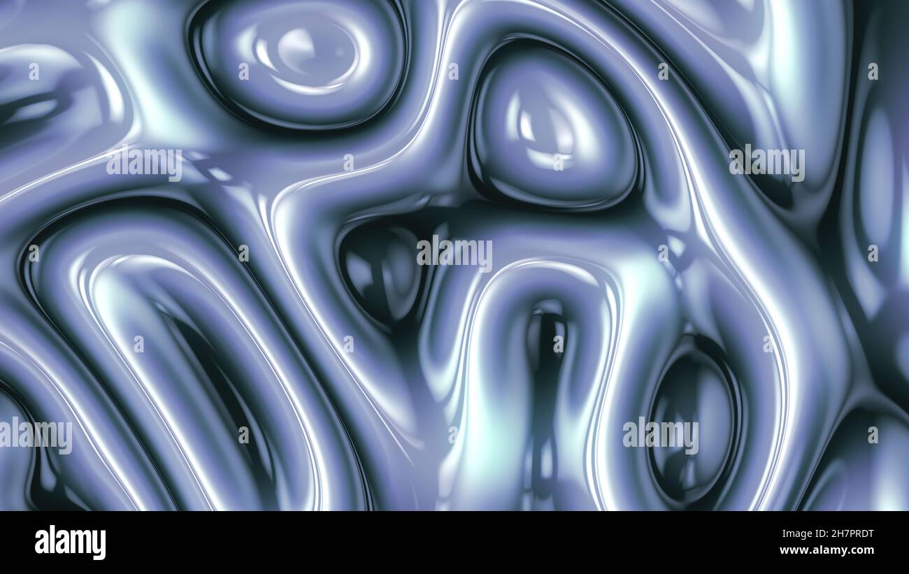 Liquid flow metal lines abstract hi-res stock photography and images ...