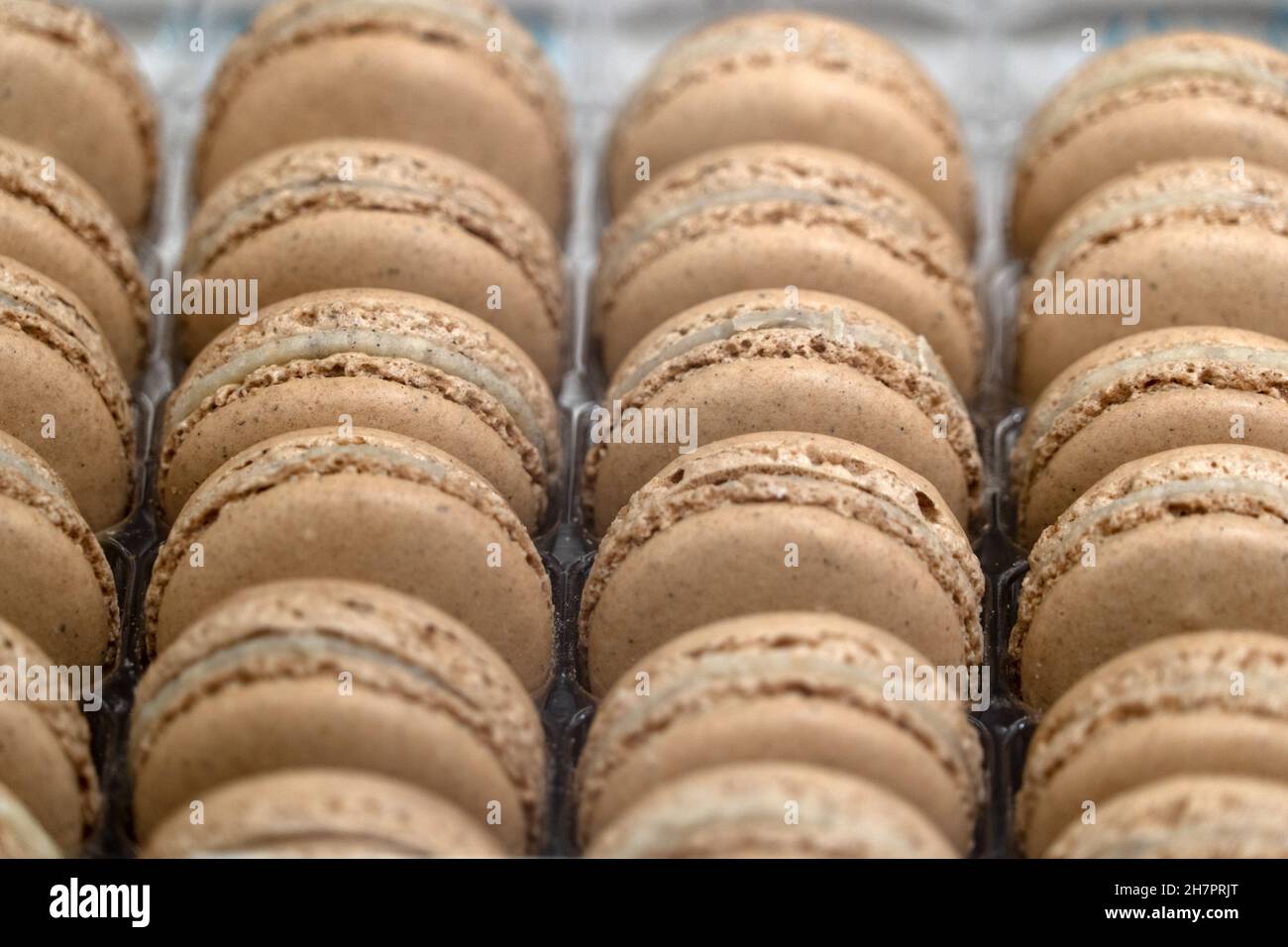 assorted macaroon sweet pastry in a store display Stock Photo - Alamy