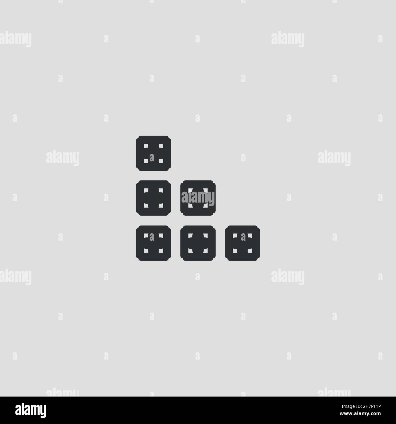 Stock line icon. Simple style business strategy poster background ...