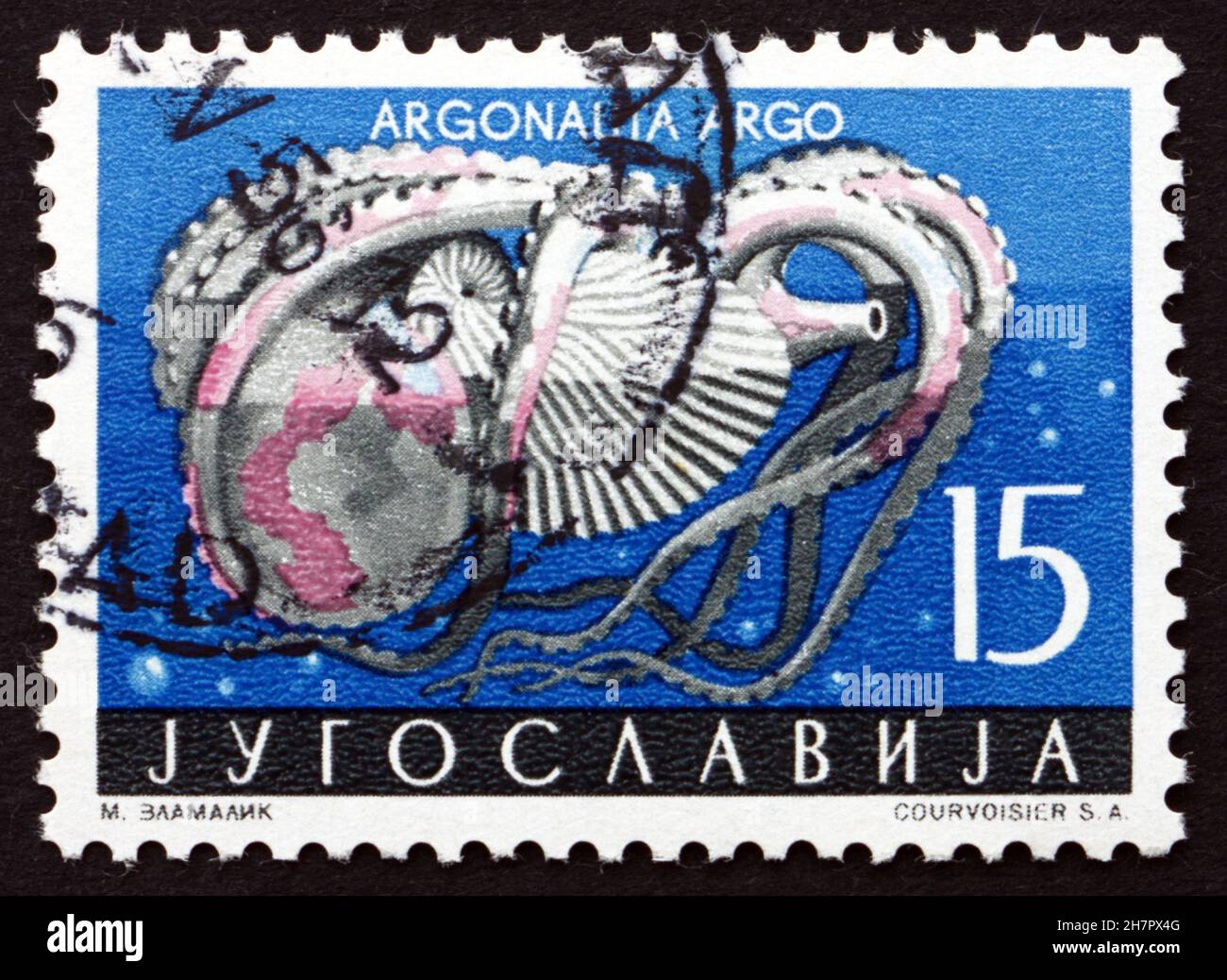 YUGOSLAVIA - CIRCA 1956: a stamp printed in the Yugoslavia shows Paper ...