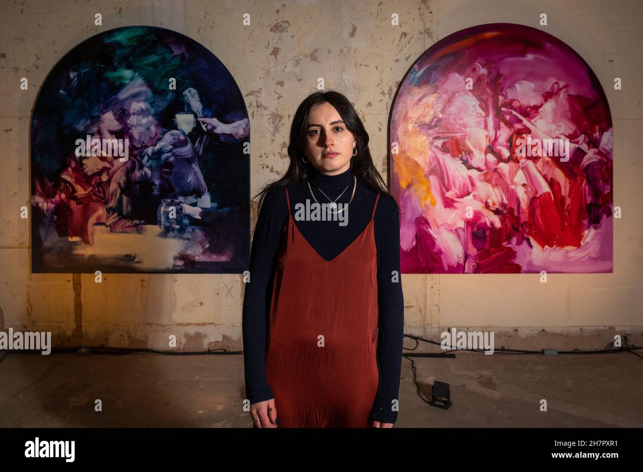 London, UK. 24 November 2021. Lily Macrae, an emerging Scottish artist ...