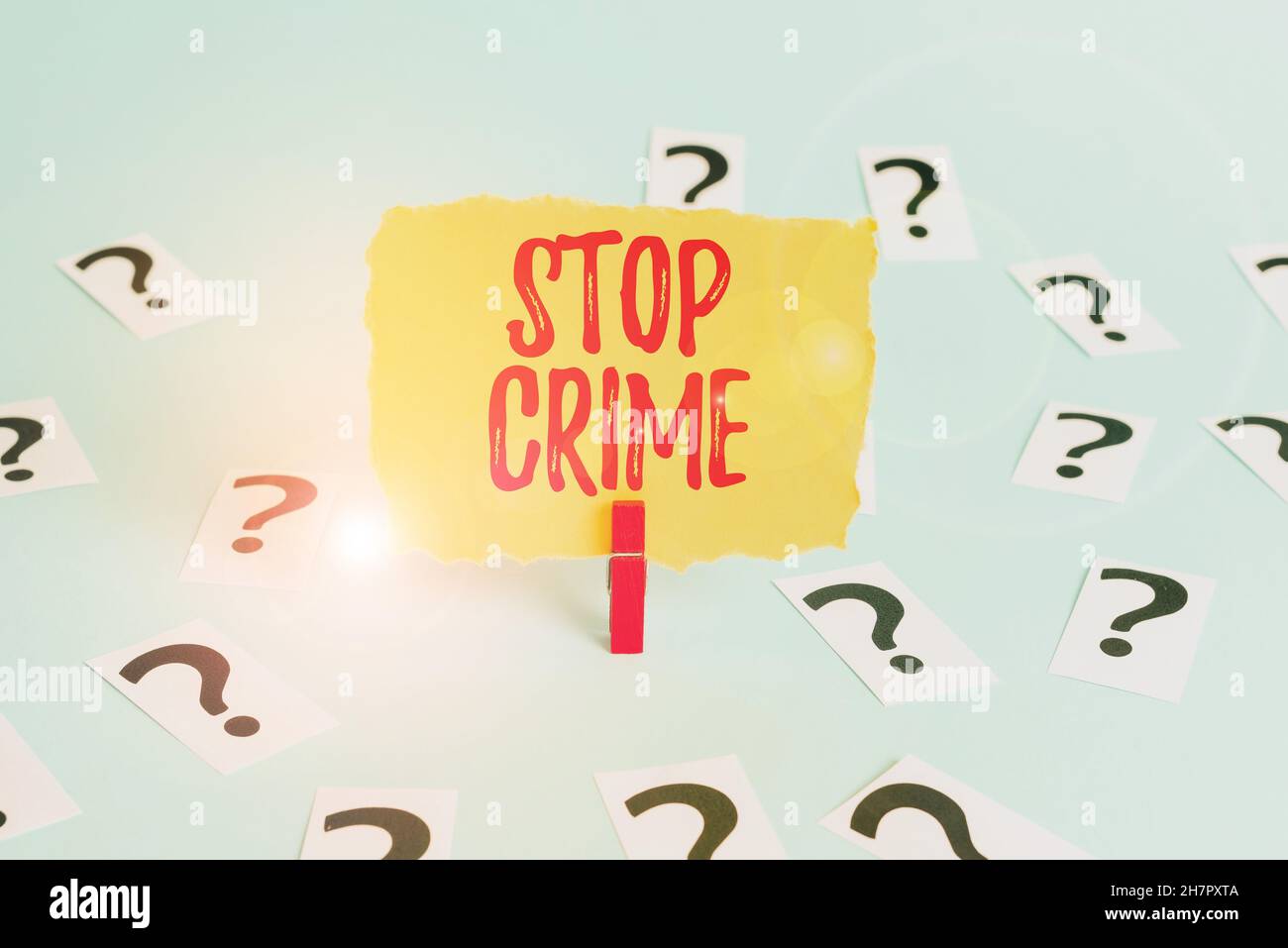 Sign displaying Stop Crime. Business overview the effort or attempt to ...