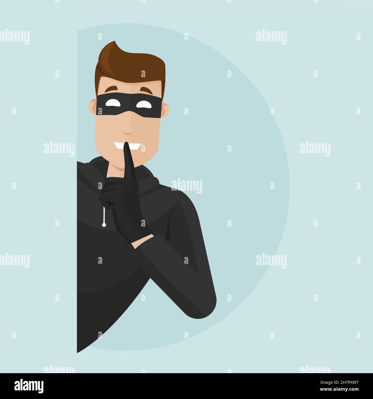 Person hiding behind house Stock Vector Images - Alamy
