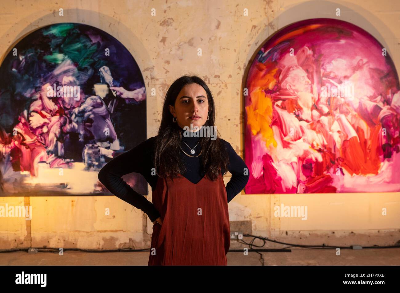 London, UK. 24 November 2021. Lily Macrae, an emerging Scottish artist ...