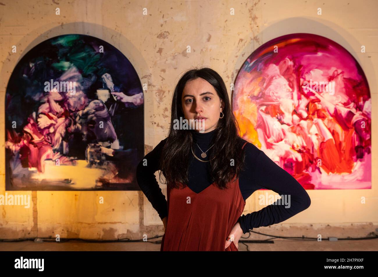 London, UK. 24 November 2021. Lily Macrae, an emerging Scottish artist ...