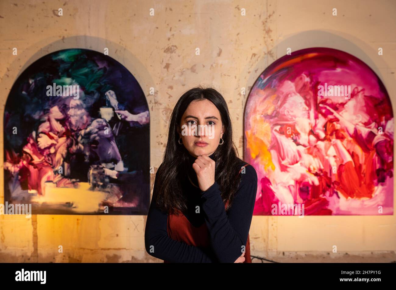 London, UK. 24 November 2021. Lily Macrae, an emerging Scottish artist ...