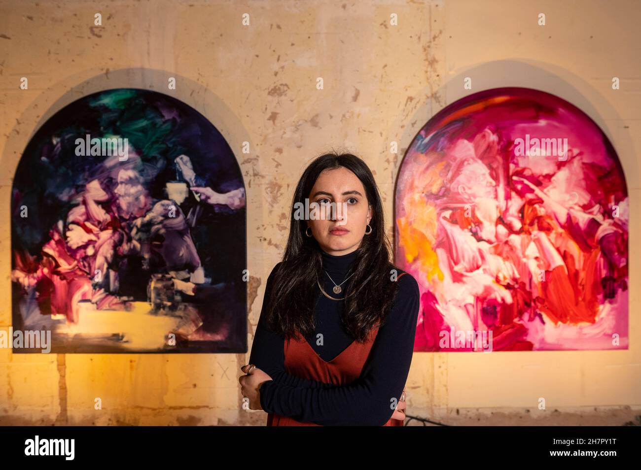 London, UK. 24 November 2021. Lily Macrae, an emerging Scottish artist ...