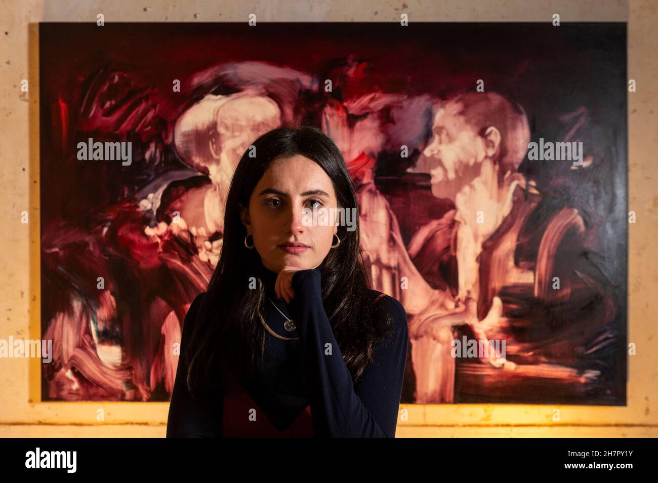 London, UK. 24 November 2021. Lily Macrae, an emerging Scottish artist ...