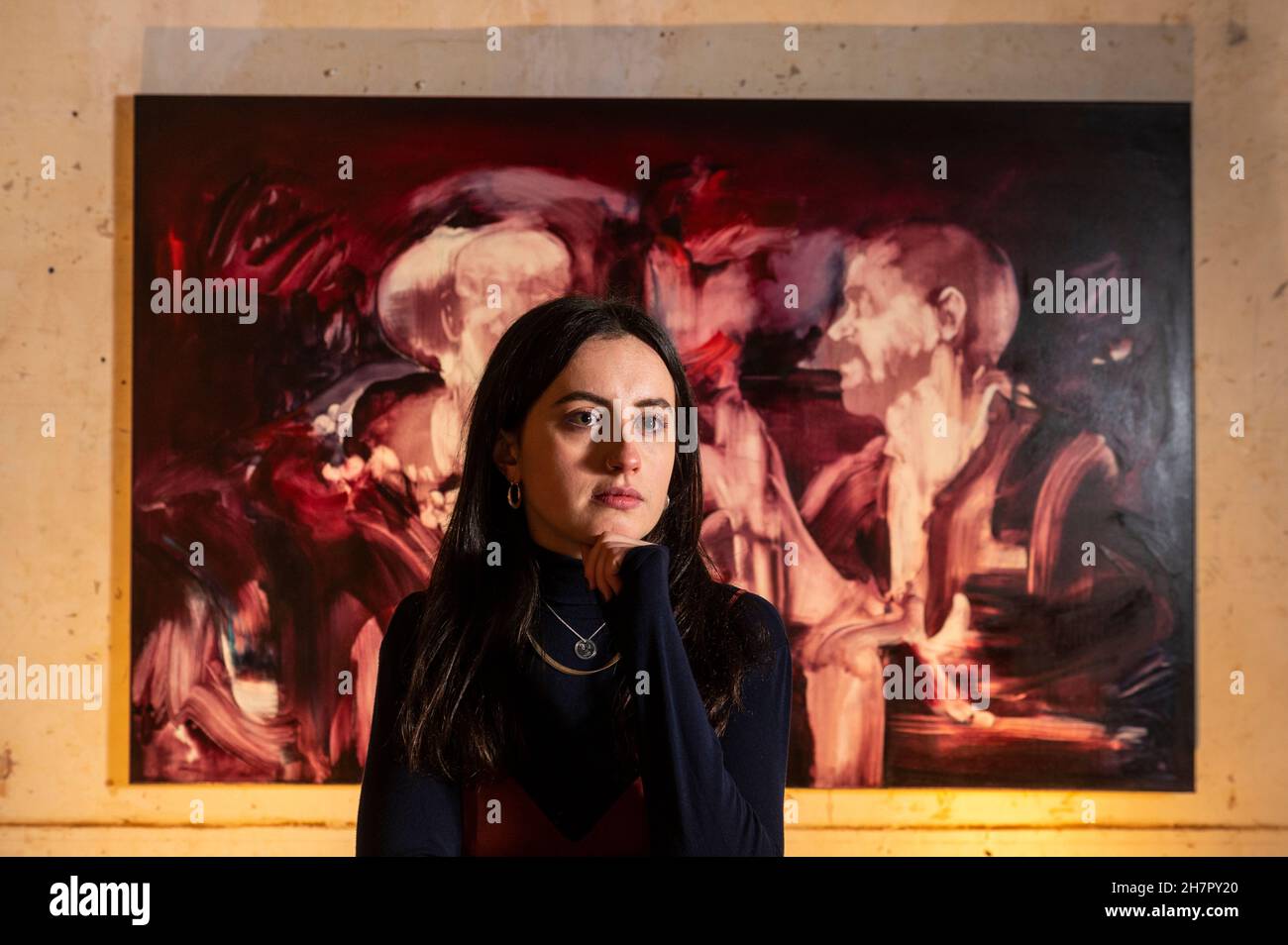 London, UK. 24 November 2021. Lily Macrae, an emerging Scottish artist ...