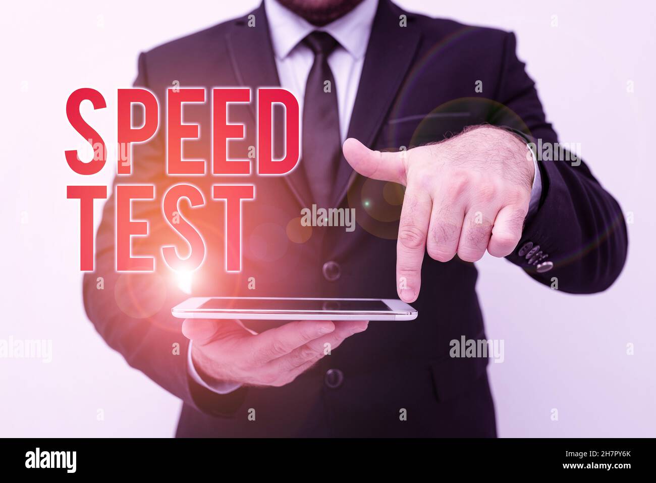 Text showing inspiration Speed Test. Concept meaning psychological test ...
