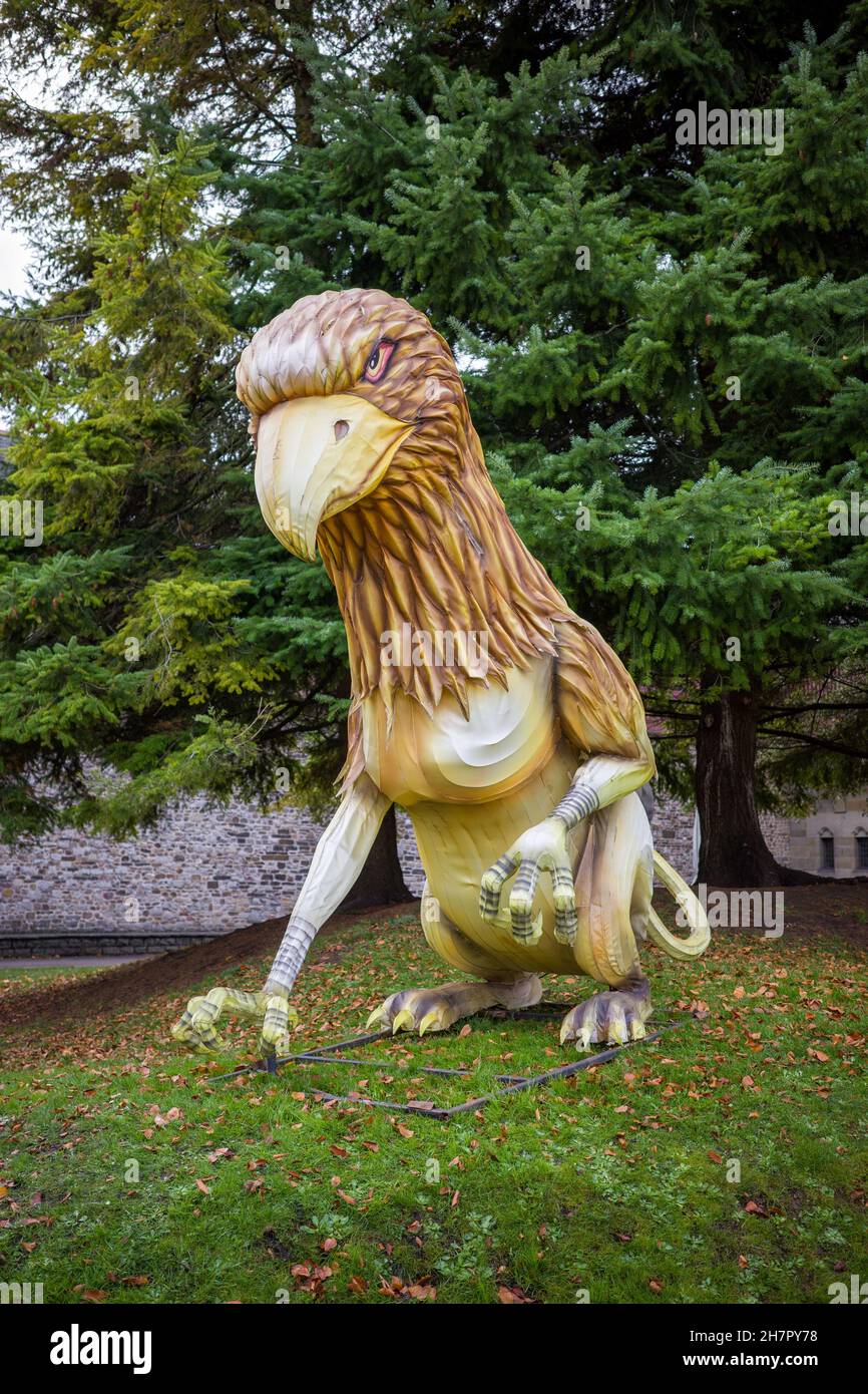 The Gryphon from Alice in Wonderland at Winter Wonderland in Cardiff ...