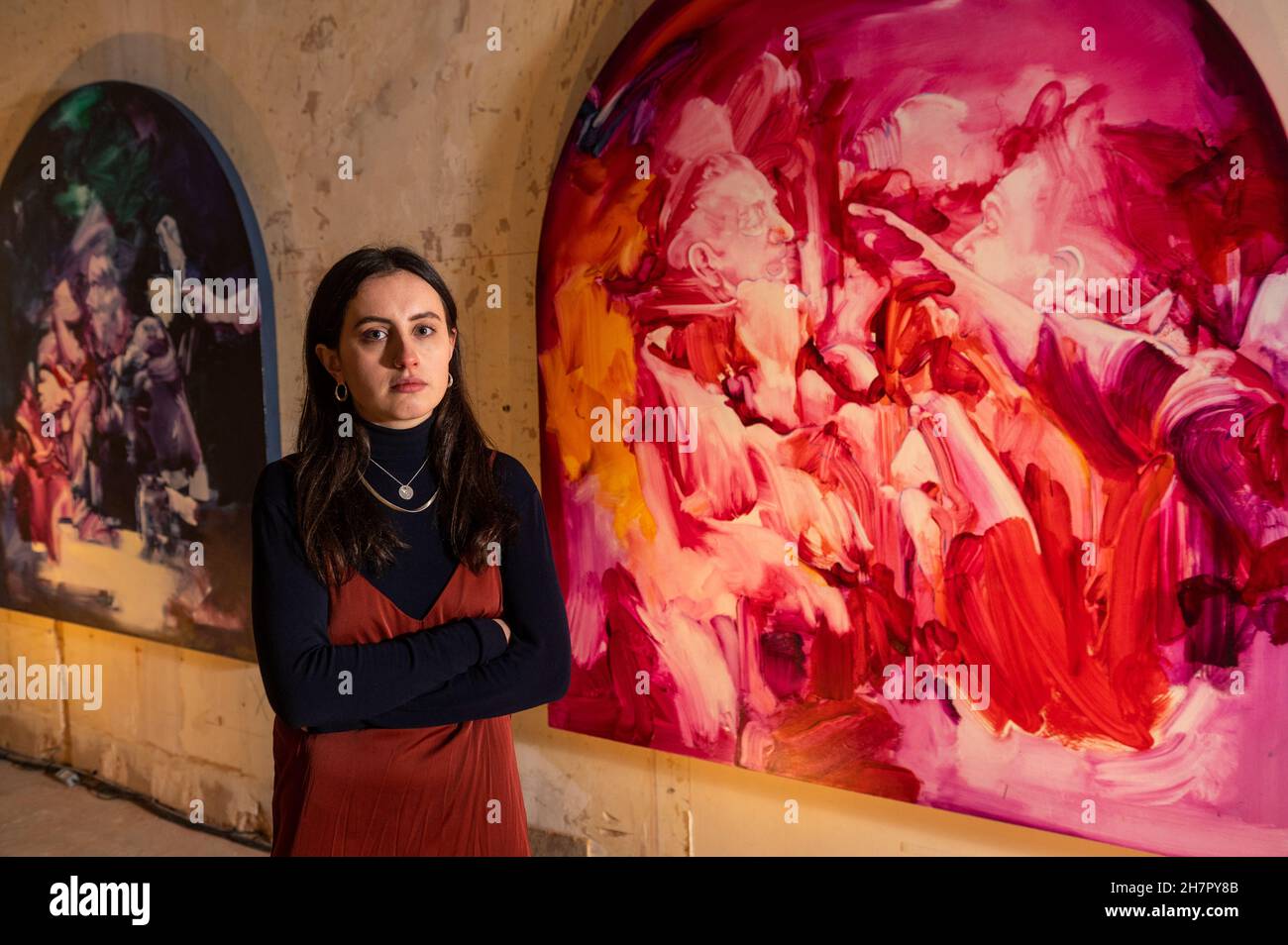 London, UK. 24 November 2021. Lily Macrae, an emerging Scottish artist ...