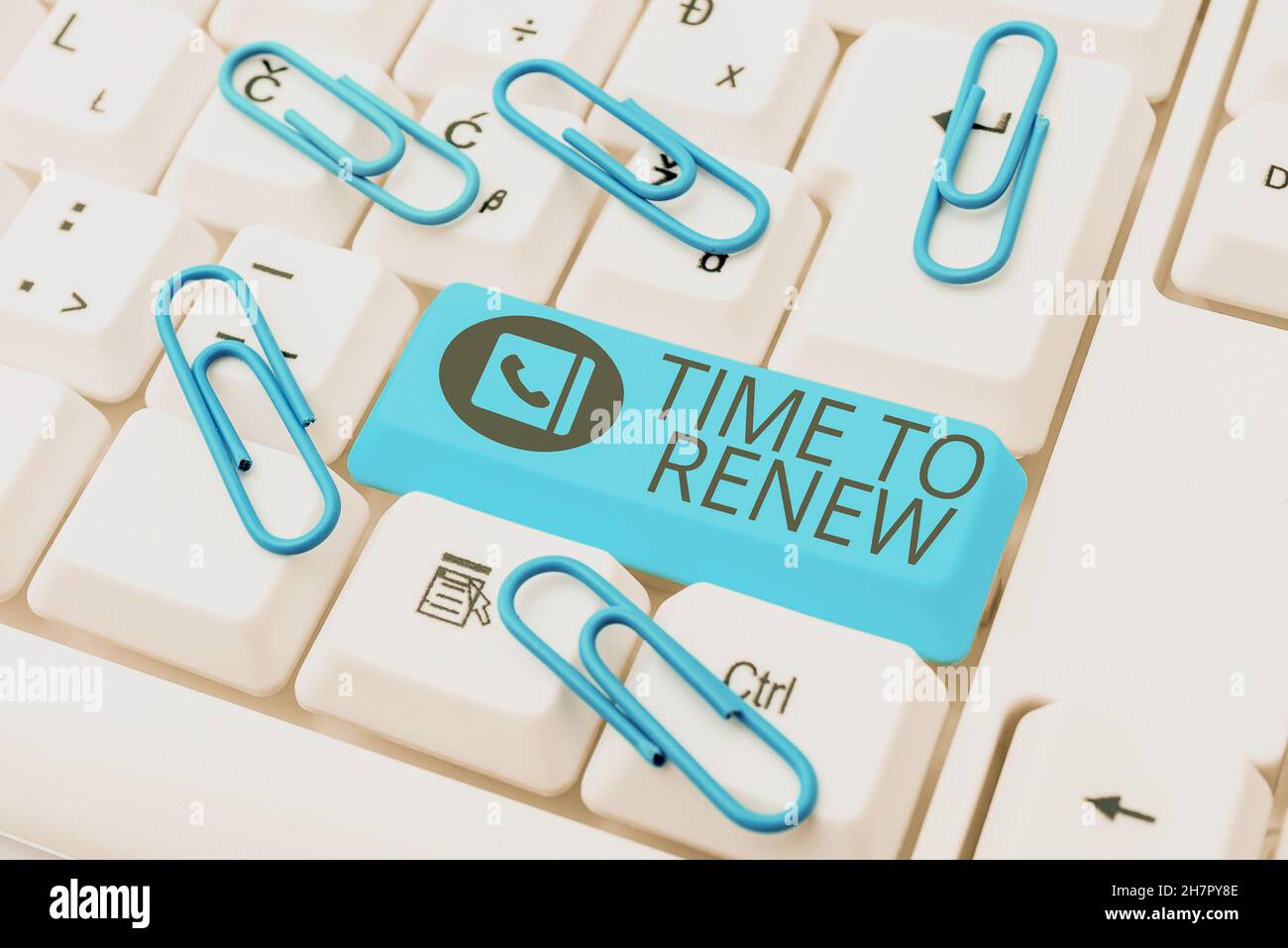 Text showing inspiration Time To Renew. Concept meaning extending the ...