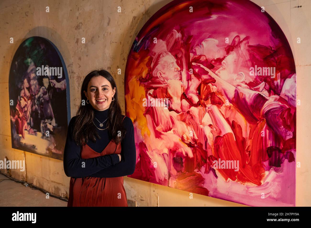 London, UK. 24 November 2021. Lily Macrae, an emerging Scottish artist ...