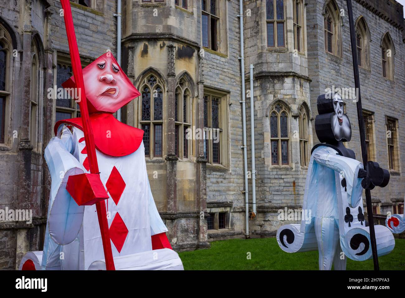 Diamonds playing card character from Alice in Wonderland at Winter ...