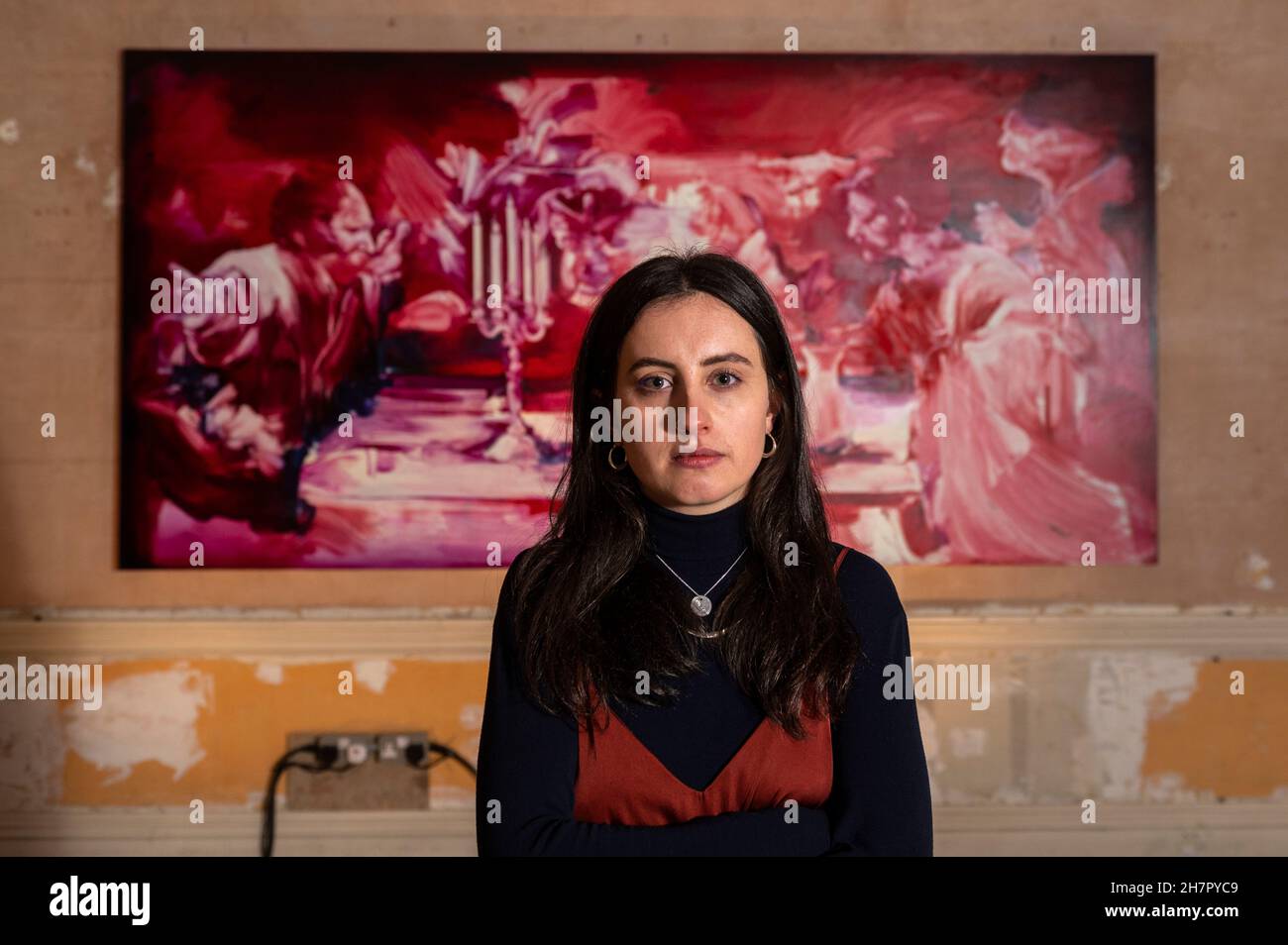 London, UK. 24 November 2021. Lily Macrae, an emerging Scottish artist ...