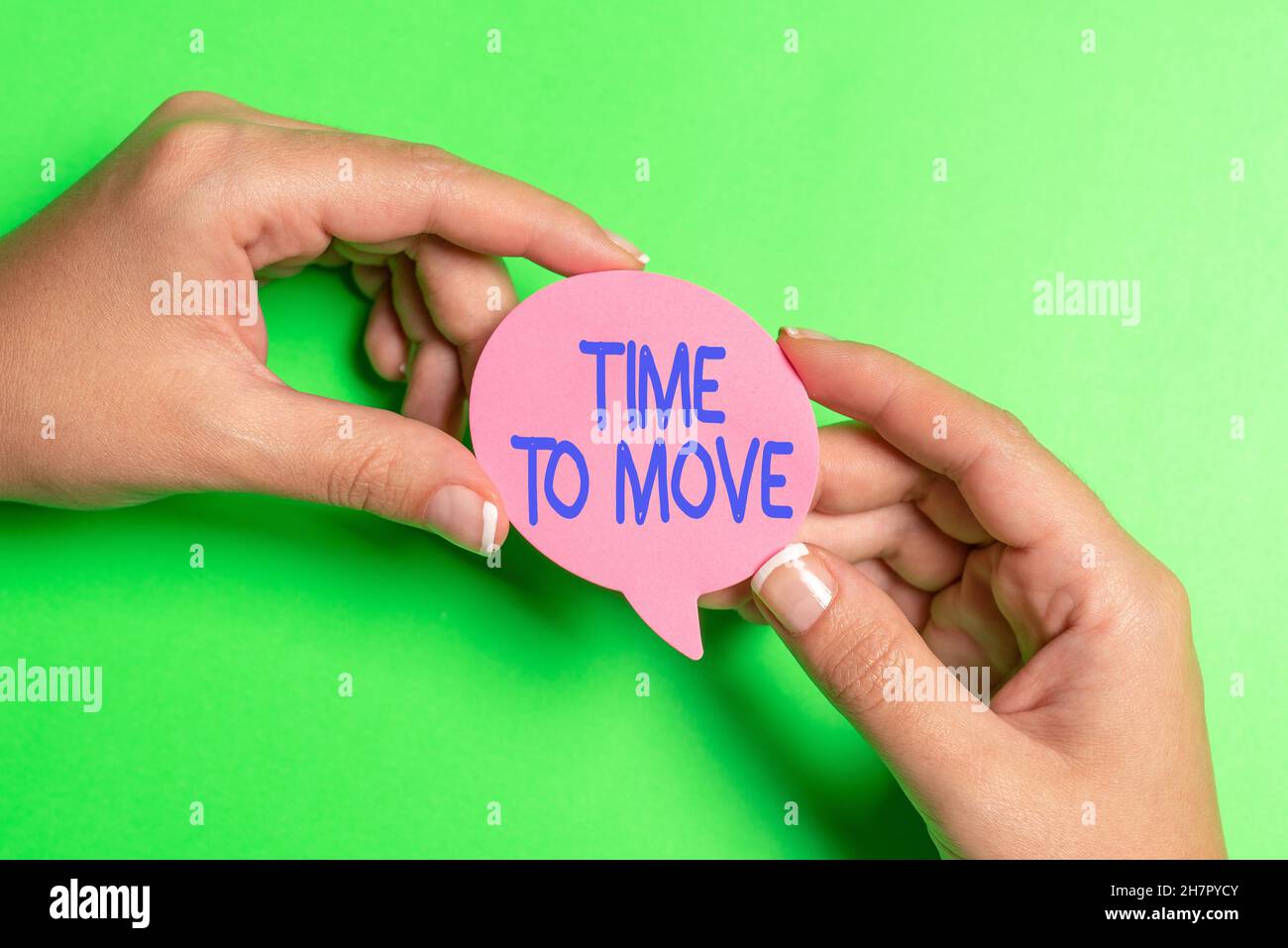 Inspiration showing sign Time To Move. Conceptual photo change in the ...