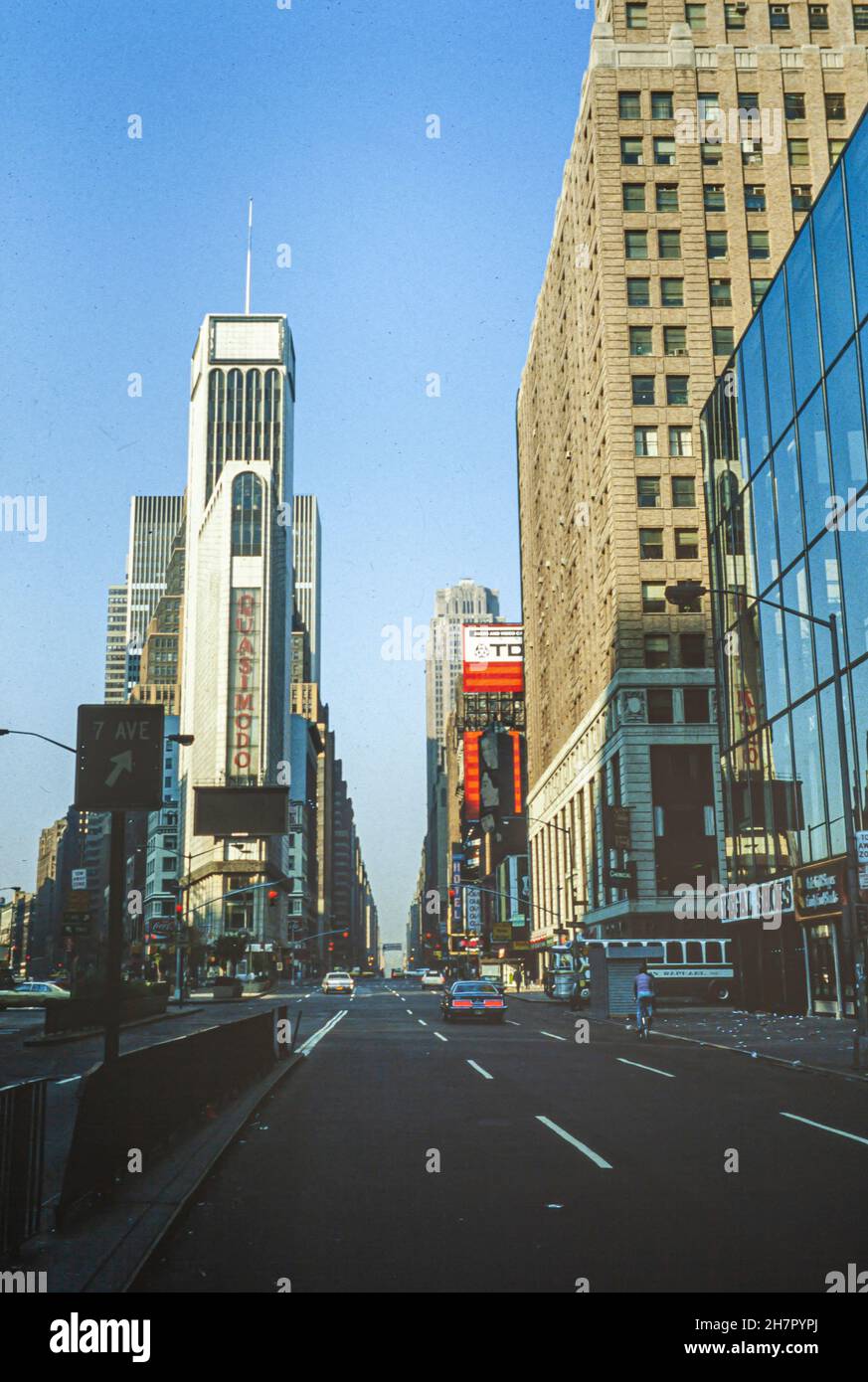 NEW YORK, UNITED STATES MAY 1970: New York Street view in 70's Stock ...