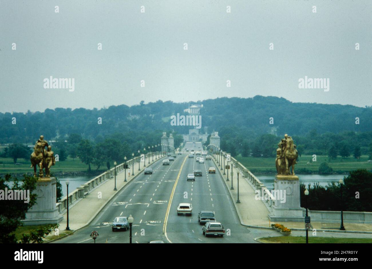 WASHINGTON D.C., UNITED STATES MAY 1970: Arlington Memorial Bridge in ...