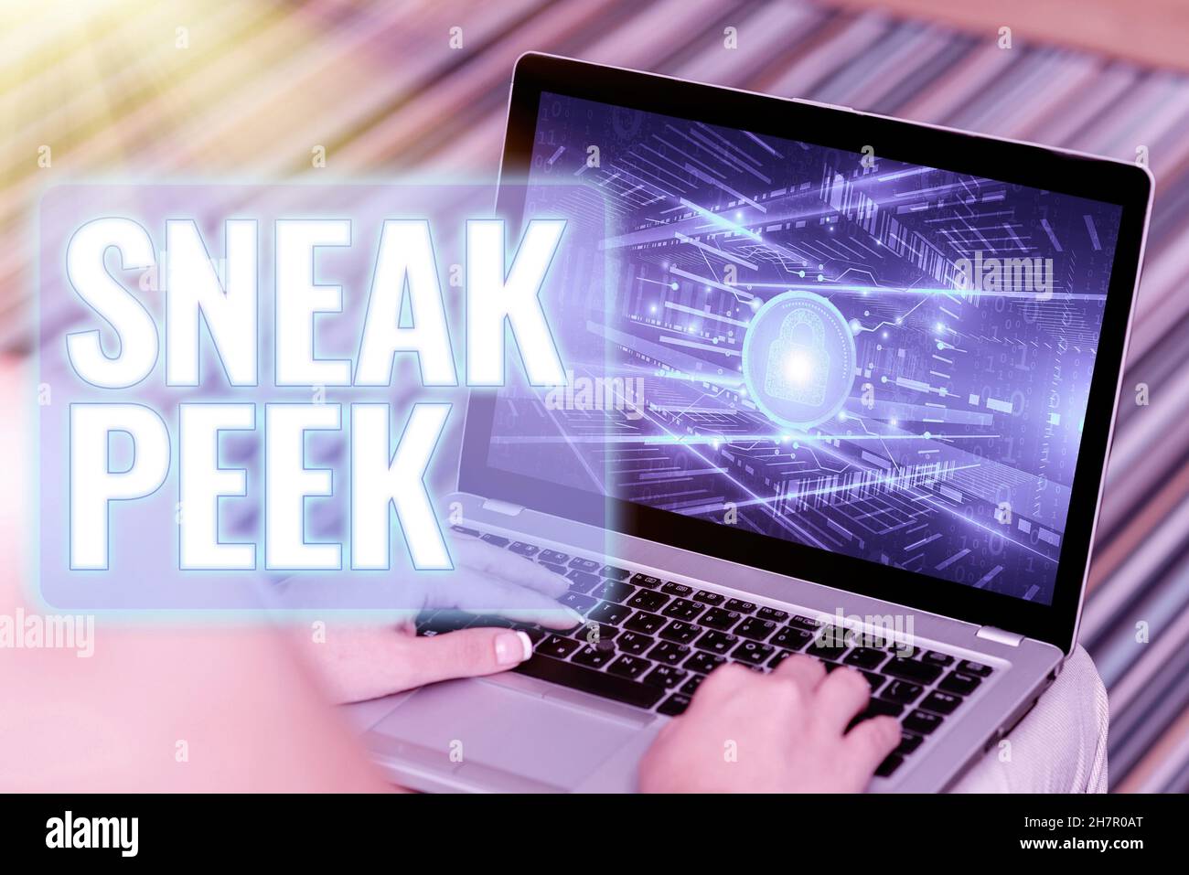 Inspiration showing sign Sneak Peek. Internet Concept opportunity to ...