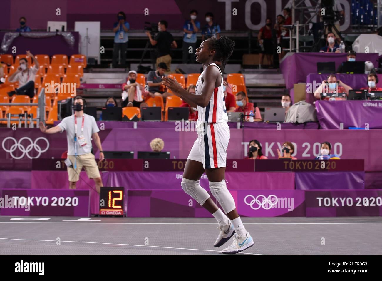 JULY 24th, 2021 - TOKYO, JAPAN: Migna TOURE of France enters the court ...