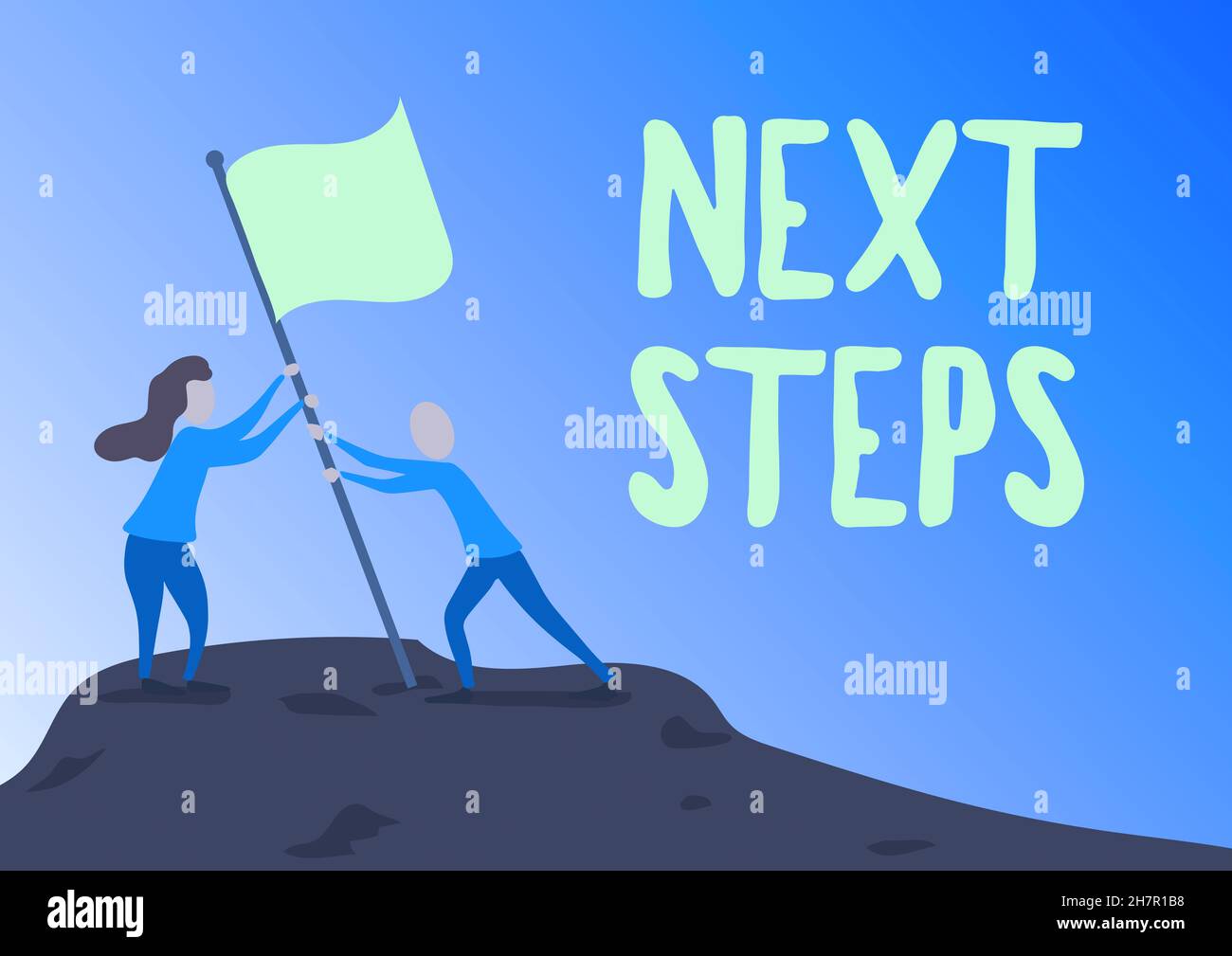 Next Steps Sign