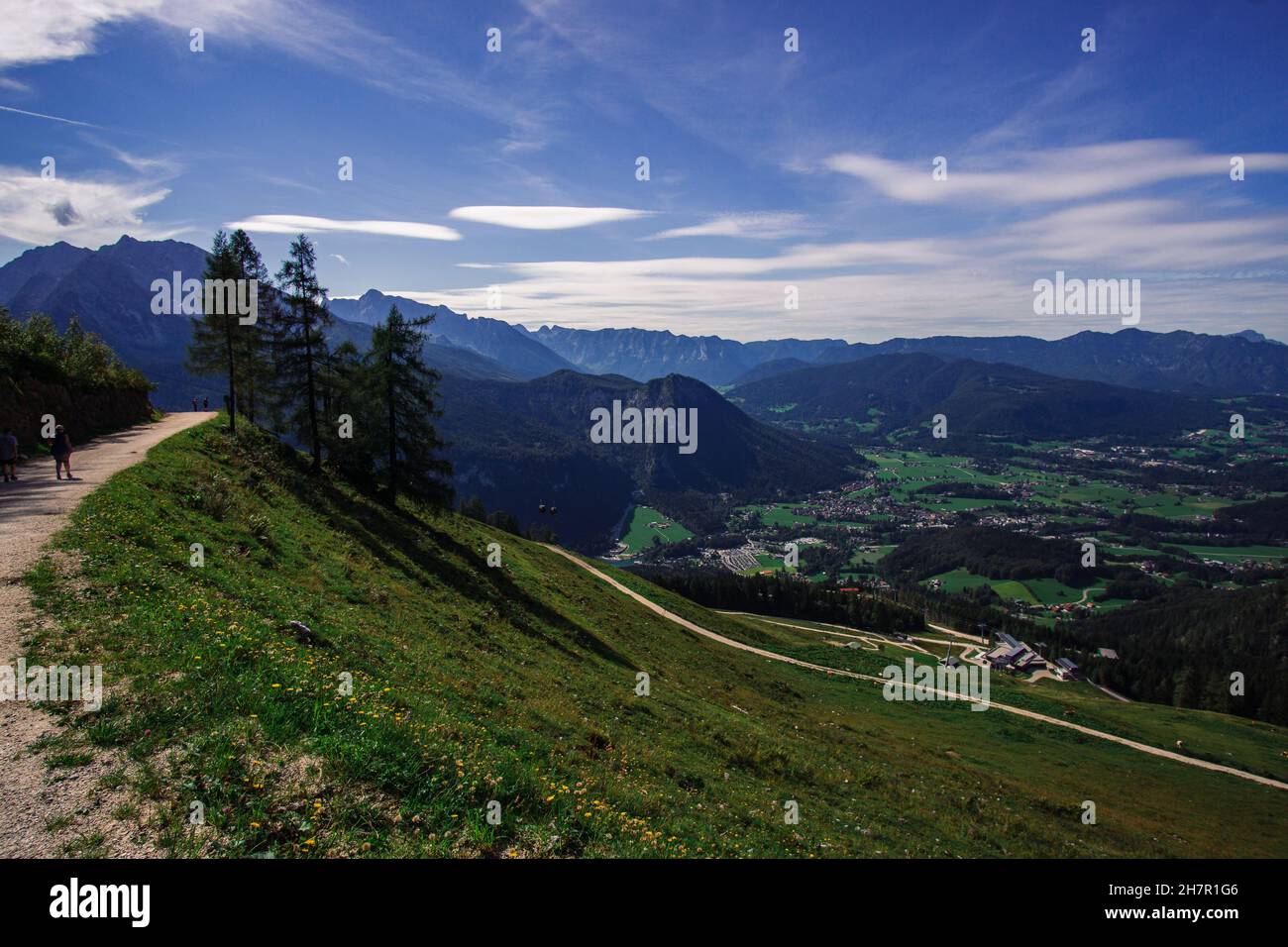 Scenic view of the Watzmann Mountains on a sunny day Stock Photo - Alamy