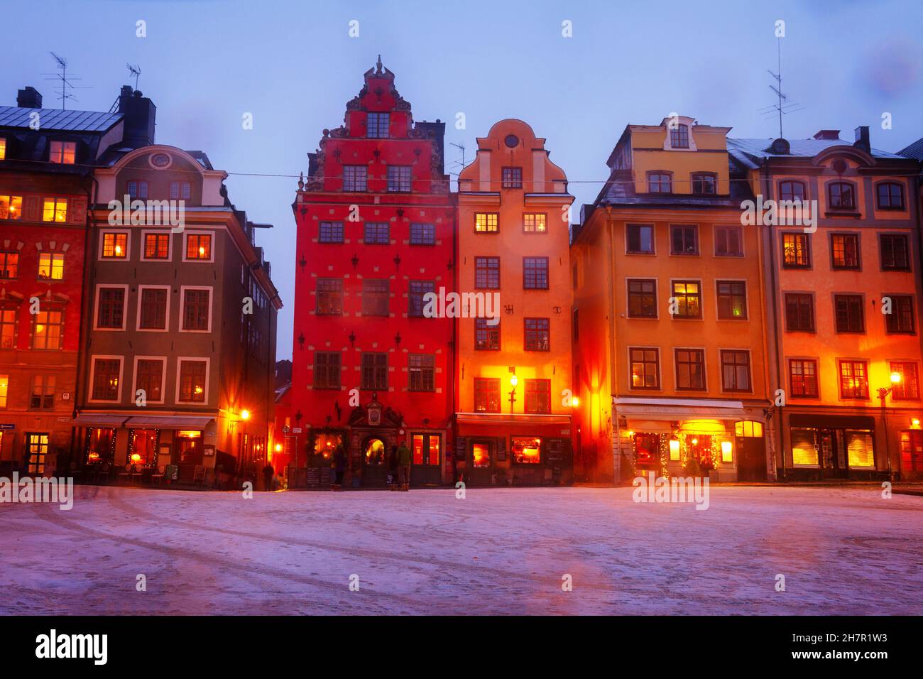 Gamla Stan at night, Stockholm Stock Photo - Alamy