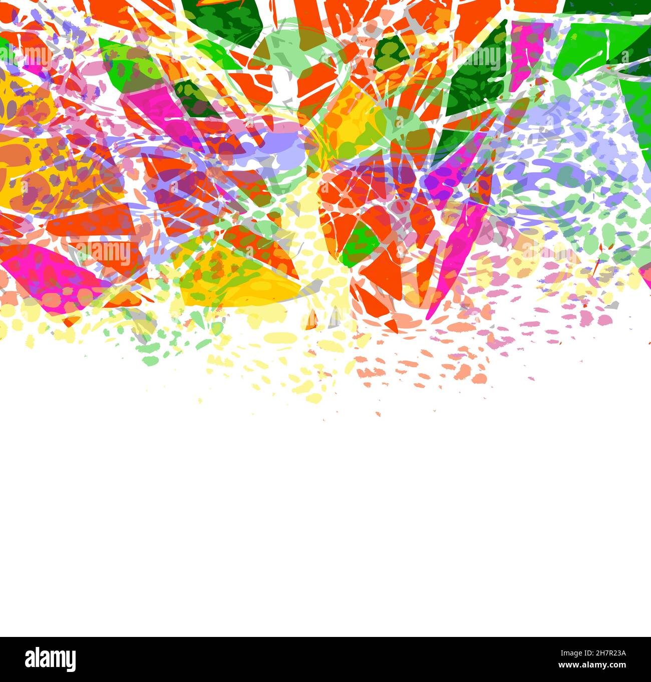 Abstract multi-colored background of blots. Blank for text. Vector ...