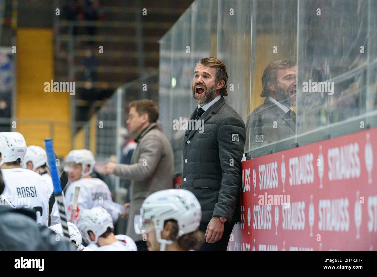 24.11.2021, Munich, Olympic Ice Stadium, CHL: Friborg-Gotteron - Red ...
