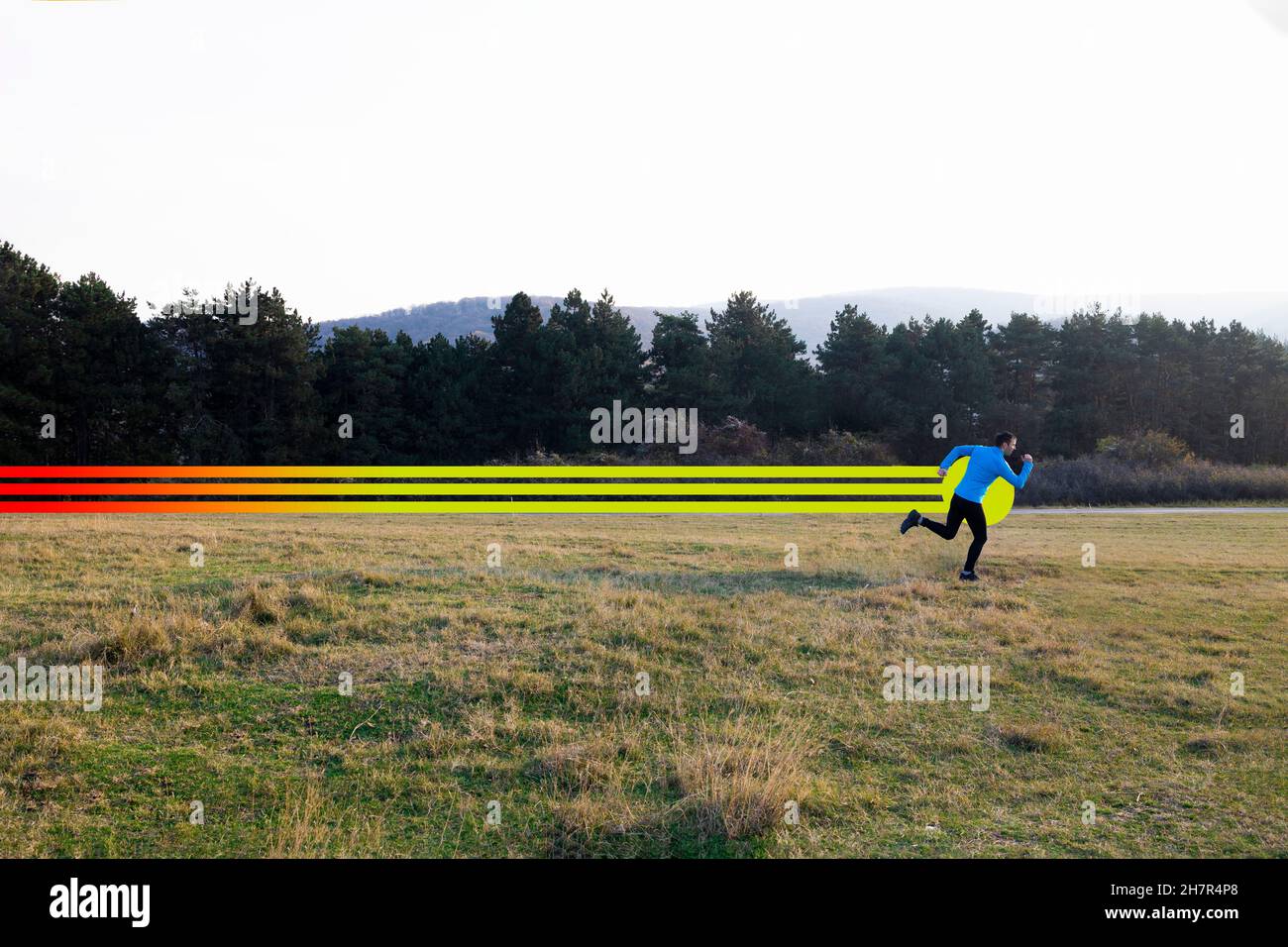 Male athlete running fast in hi-res stock photography and images - Alamy