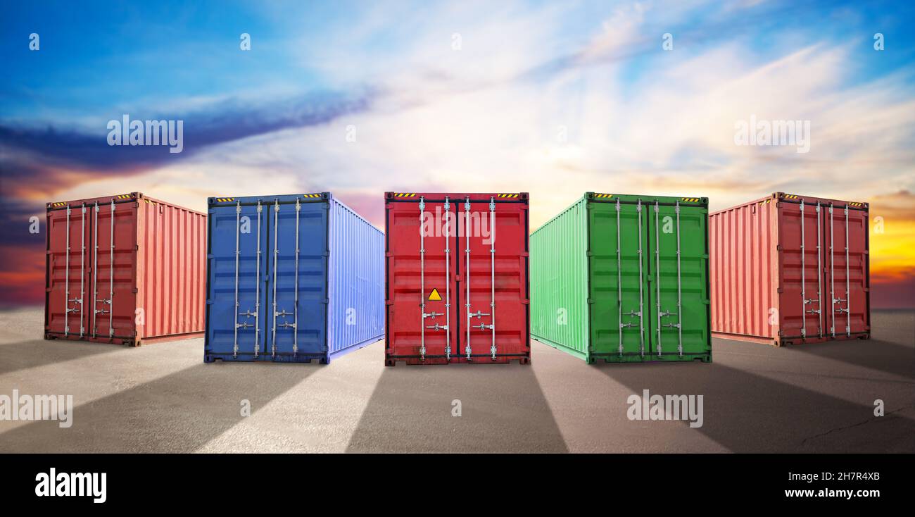 Shipping computer in containers hi-res stock photography and images - Alamy