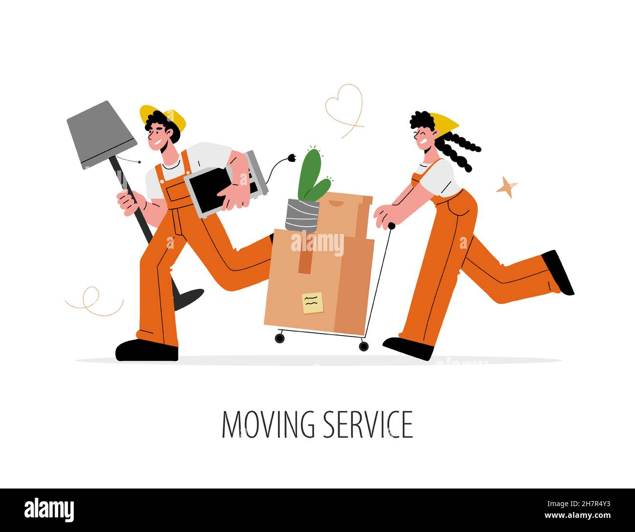 Moving Quickly Cartoon