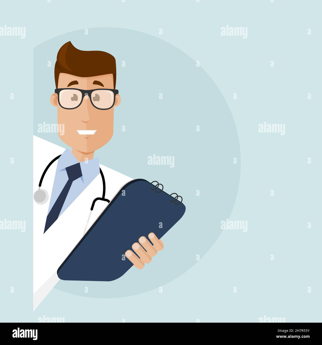 Interviewing patient Stock Vector Images - Alamy