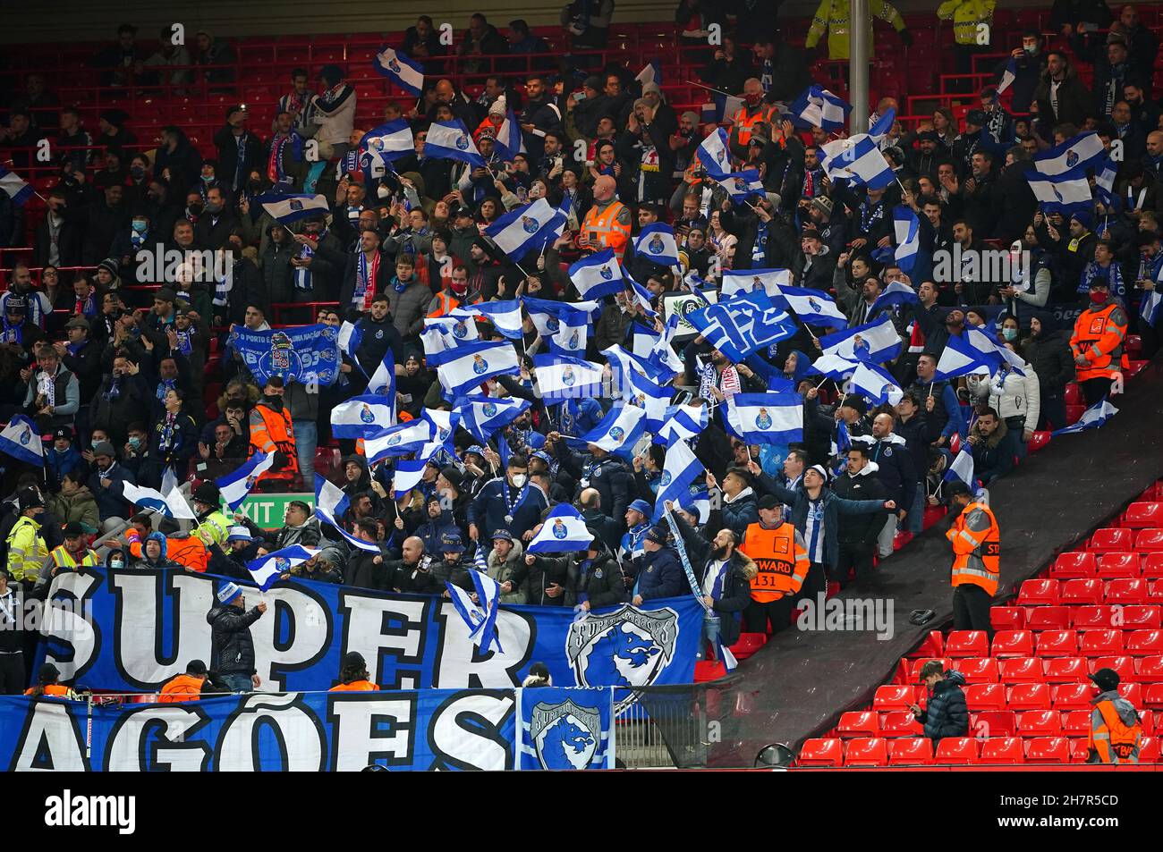 Porto fans in the stands before the UEFA Champions League, Group B ...