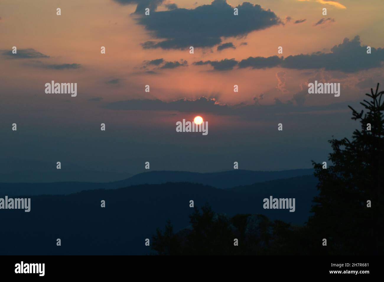 Sunset on Bukovik, Sarajevo, Bosnia Stock Photo - Alamy