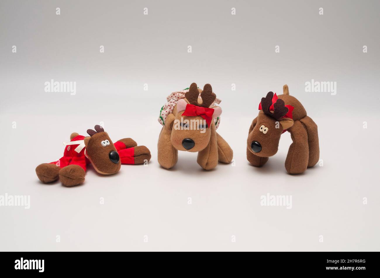 Three Beany Baby type plush floppy animal toys Stock Photo - Alamy