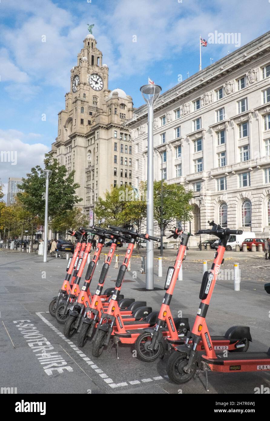 Red voi scooters hi-res stock photography and images - Alamy