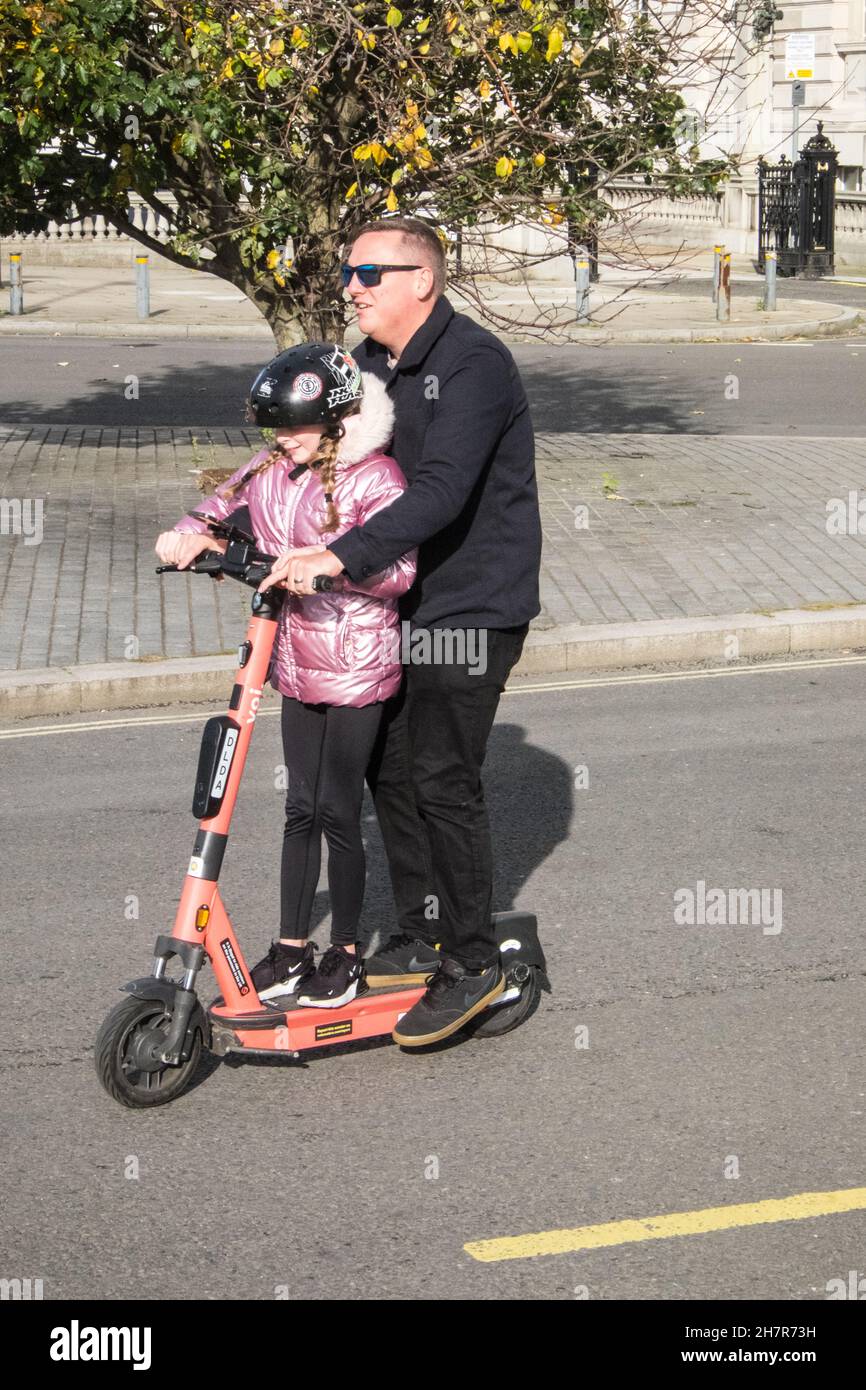 Red voi scooters hi-res stock photography and images - Alamy