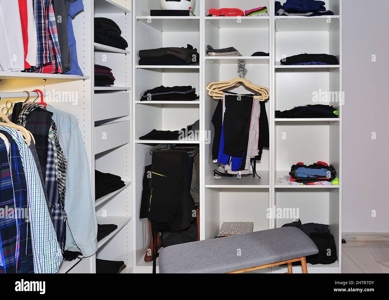 Dressing room to store and order clothes Stock Photo - Alamy