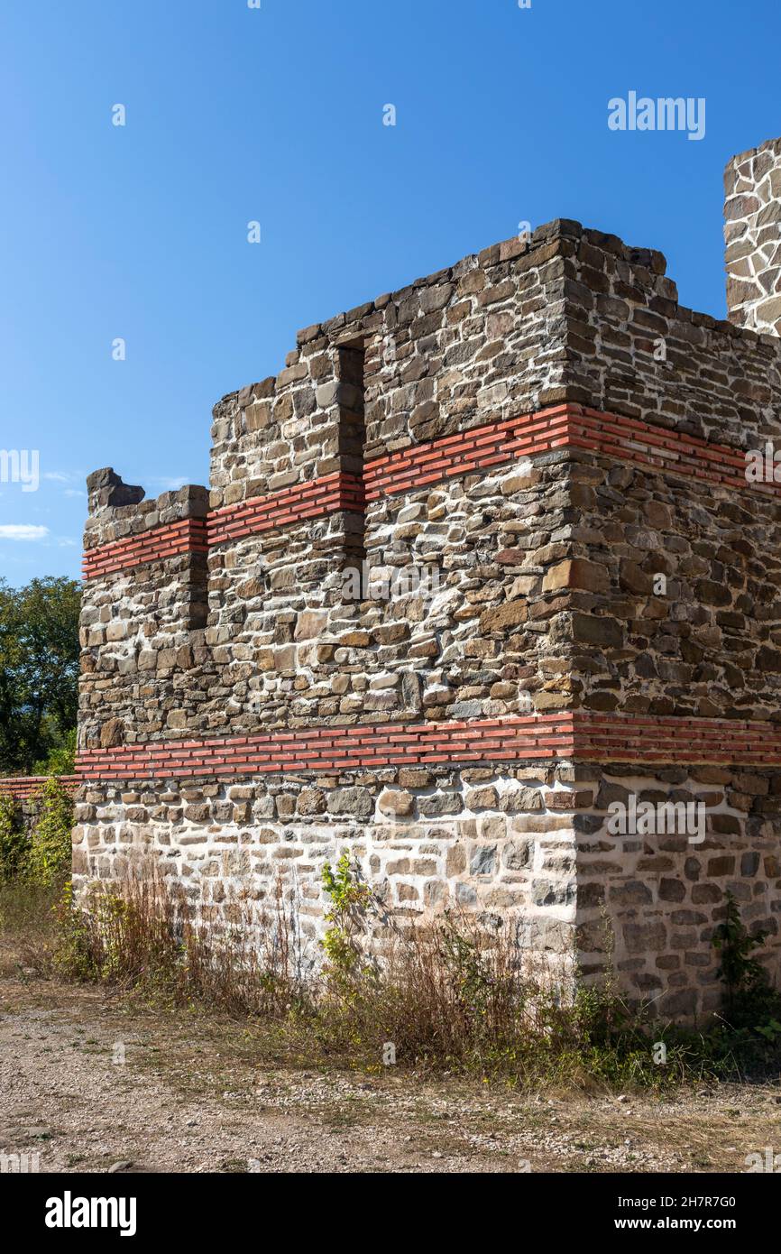 Ruins of Ancient Roman fort of Sostra near the village of Lomets ...